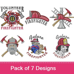 Firefighters Are On Fire! Embroidery design pack by Machine Embroidery ...