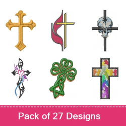 Christianity Symbols Embroidery design pack by Machine Embroidery ...