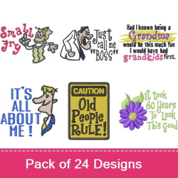 Humorous Designs 3 Embroidery design pack by Machine Embroidery Designs ...