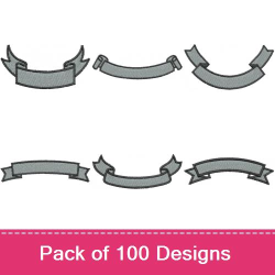 100 BANNERS-1 Embroidery design pack by Mead Artworks, Embroidery Packs ...