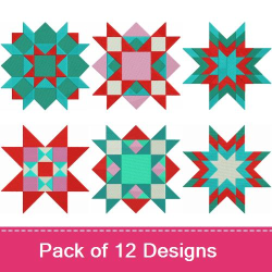Christmas Quilt Patterns Embroidery design pack by Mira Embroidery ...