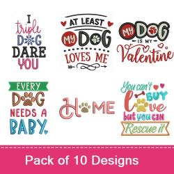 Dogs are My Favorite Pack Embroidery design pack by Mira Embroidery ...