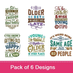 Old And wise Embroidery design pack by Mira Embroidery ...