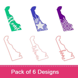 Delaware Embroidery design pack by Crafty Little Nodes, Embroidery ...
