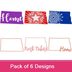 North Dakota Embroidery design pack by Crafty Little Nodes ...