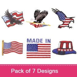 Made In America Embroidery design pack by Pinnacle Embroidery Patterns ...
