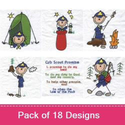 Cub Scouts Embroidery design pack by Shady Threads, Embroidery Packs on ...
