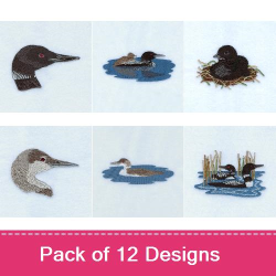 Loons Embroidery design pack by Starbird Inc, Embroidery Packs on ...