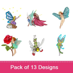 Fairies Embroidery design pack by Stitchitize, Embroidery Packs on ...