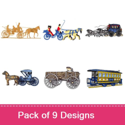 Early Transportation Embroidery design pack by Stitchitize, Embroidery ...
