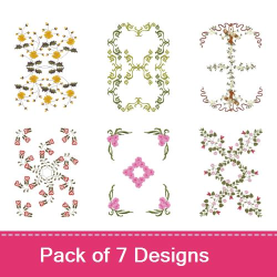 Designer Quilt Squares 1 Embroidery design pack by Stitchitize ...