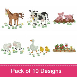On The Farm Embroidery design pack by Sweet Heirloom, Embroidery Packs ...