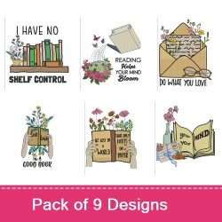 Grow Your Mind Embroidery design pack by Unicorn Creatives, Embroidery ...