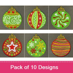 FSL Decorative Ornaments Embroidery design pack by Wind Bell Embroidery ...