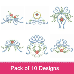 Heirloom Christening Gown Embroidery design pack by Wind Bell ...