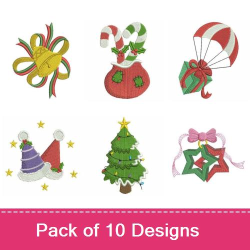 Merry Christmas 2 Embroidery design pack by Wind Bell Embroidery ...