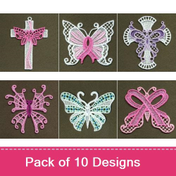 FSL Creative Butterflies 001 Embroidery design pack by Wind Bell ...