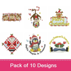 Joy of Christmas Embroidery design pack by Wind Bell Embroidery ...