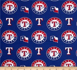 Texas Rangers MLB Logo Navy - Fabric Traditions MLB-6657B with Free $89 ...