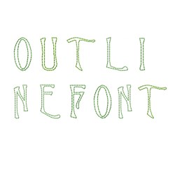 outline Alphabet by Ann The Gran Home Format Fonts on EmbroideryDesigns ...