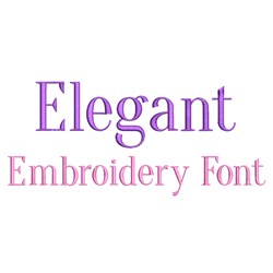 Elegant Font by Artsy Knots on EmbroideryDesigns.com ...