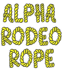 Alpha Rope by Bella Mia Designs on EmbroideryDesigns.com ...