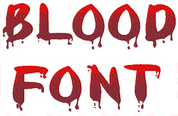 Blood Font by Concord Collections on EmbroideryDesigns.com ...