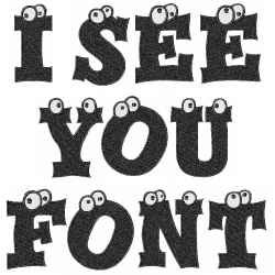 I See You Font by Concord Collections on EmbroideryDesigns.com ...