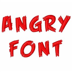 Angry Font by Concord Collections on EmbroideryDesigns.com ...