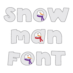 Snowman Font by Concord Collections on EmbroideryDesigns.com ...