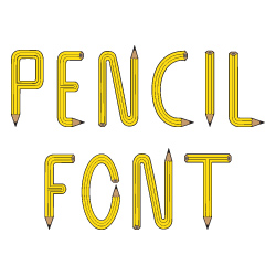 Pencil Font by Concord Collections on EmbroideryDesigns.com ...