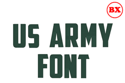 US Army Font Embrilliance by Easy Embroidery on EmbroideryDesigns.com ...