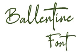 Ballentine Font by Easy Embroidery on EmbroideryDesigns.com ...