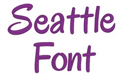Seattle Font by Easy Embroidery Home Format Fonts on EmbroideryDesigns ...