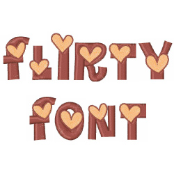 Flirty Font by Embroidery Patterns on EmbroideryDesigns.com ...