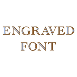Engraved Font by Embroidery Patterns on EmbroideryDesigns.com ...