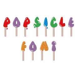 Popsicle Font by Embroidery Patterns on EmbroideryDesigns.com ...