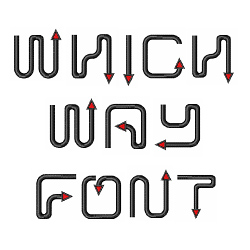 Which Way Font by Embroidery Patterns on EmbroideryDesigns.com ...