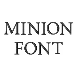 Minion Font by Embroidery Patterns on EmbroideryDesigns.com ...