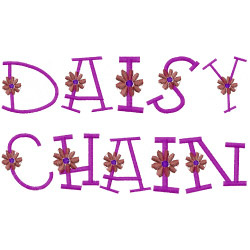 Daisy Font by Embroidery Patterns on EmbroideryDesigns.com ...