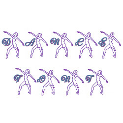 Dancing Fonts by Embroidery Patterns Home Format Fonts on ...