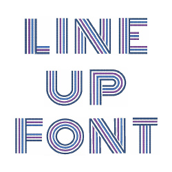 Line Up Font by Embroidery Patterns on EmbroideryDesigns.com ...