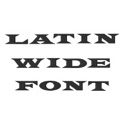 Latin Wide Font by Embroidery Patterns on EmbroideryDesigns.com ...