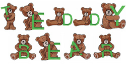TEDDY BEAR ALPHABET by Great Notions Home Format Fonts on ...