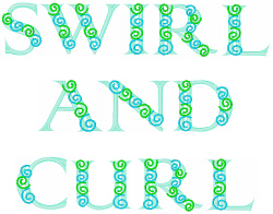 Swirls & Curls Fonts by Great Notions Home Format Fonts on ...