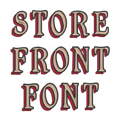 STOREFRONT FONT by Great Notions on EmbroideryDesigns.com ...