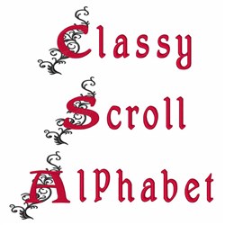CLASSY SCROLL ALPHABET by Great Notions Home Format Fonts on ...