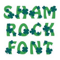 Shamrock Font by Hopscotch on EmbroideryDesigns.com | EmbroideryDesigns.com