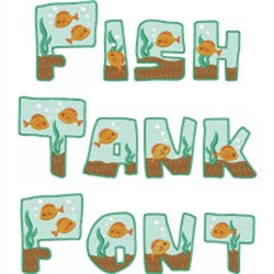 Fish Tank Font by Hopscotch on EmbroideryDesigns.com ...