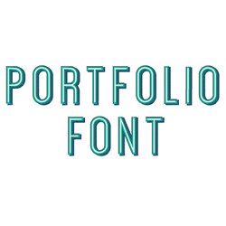 Portfolio Font by Hopscotch on EmbroideryDesigns.com ...